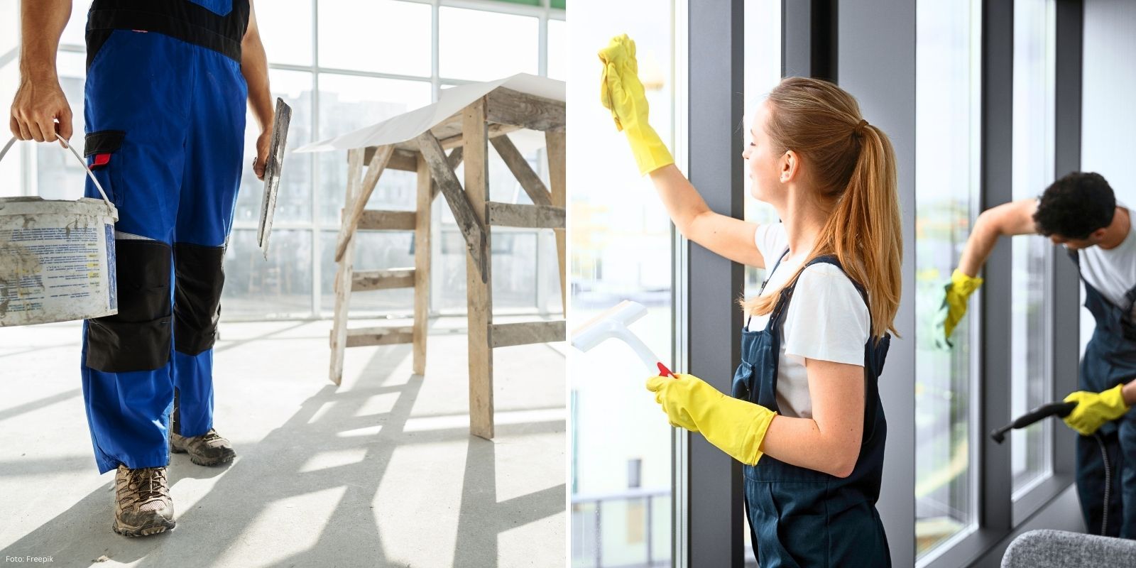 Cleaning business premises after construction work | Blog || Invekta