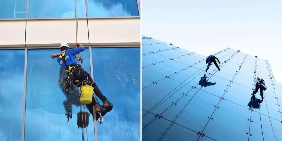 Window cleaning at height | Blog || Invekta